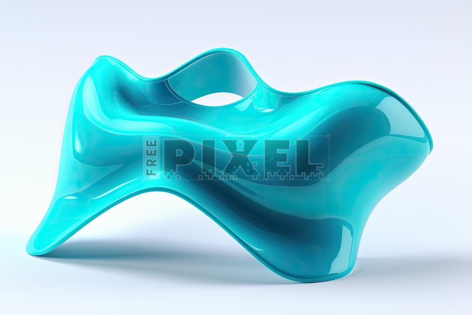 Free Photos - Modern Blue Sculpture - Streamline Design | FreePixel.com