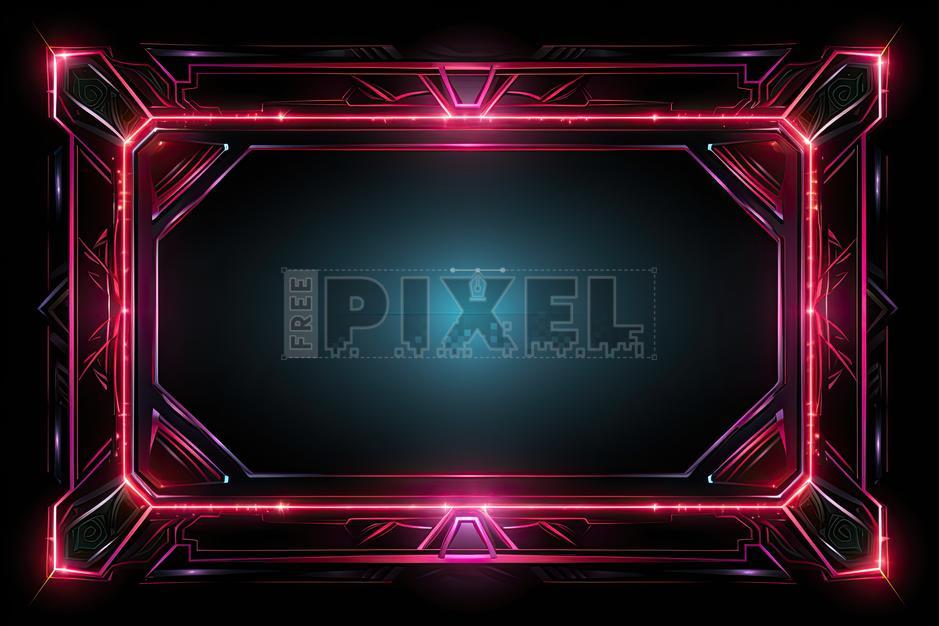 Free Photos - Modern Pink And Teal Border With F Futuristic Vibe ...