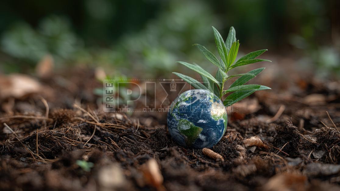 Free Photos - Globe And Plant Growing In Soil For Earth Day And ...