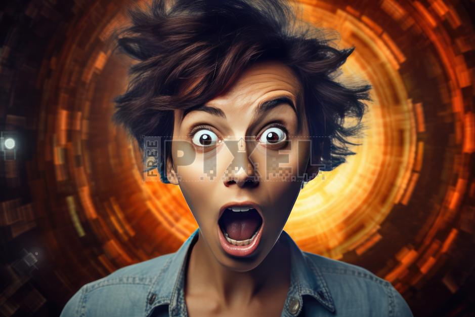 Free Photos - Woman With A Shocked Expression | FreePixel.com