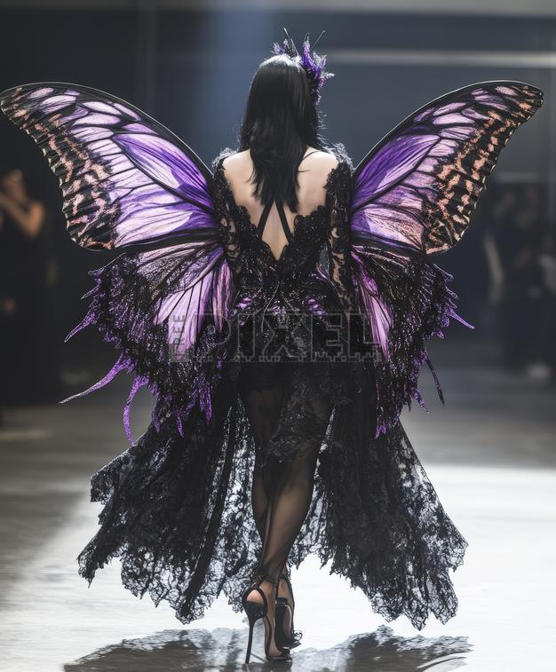 Free Photos - Butterfly Woman On Runway | FreePixel.com