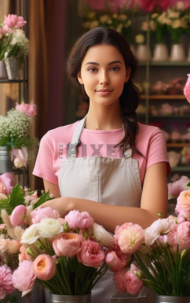 Free Photos - A Pretty Florist In Her Workspace | FreePixel.com