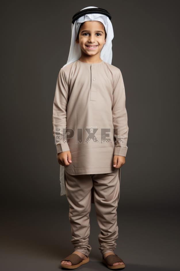 Free Photos - Smiling Young Boy Wearing Traditional Arabic Clothing ...