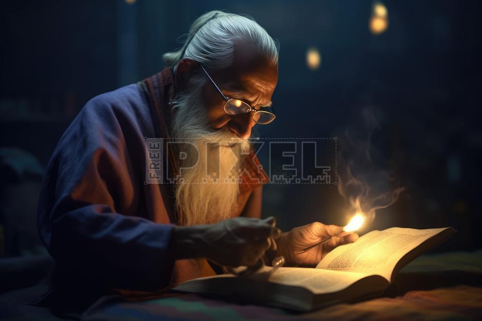 Free Photos - An Old Man Dedicates His Life To Reading And Meditating ...