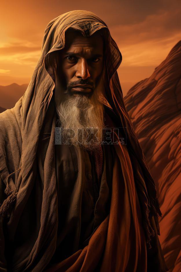 Free Photos - Arab Man In A Robe - A Depiction Of A Prophet Or Wise Man ...