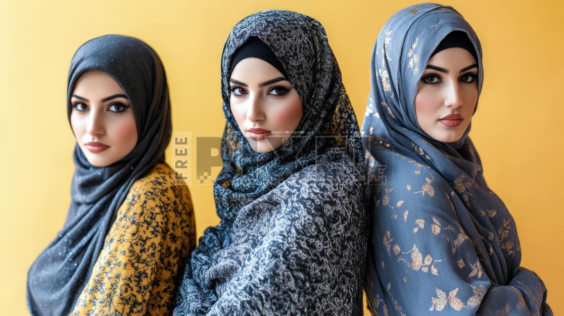 Free Photos - Young Arab Sisters Celebrating Eid Mubarak In Hijab For ...