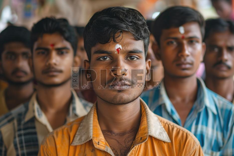 Free Photos - India Election And Voters Day, Group Of Youth Indian Men ...