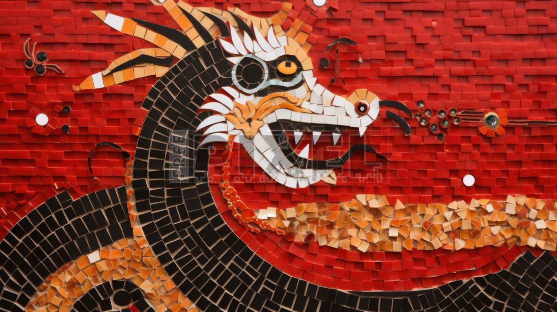 Dragon Mosaic Nashville, TN Mosaic Dragon
