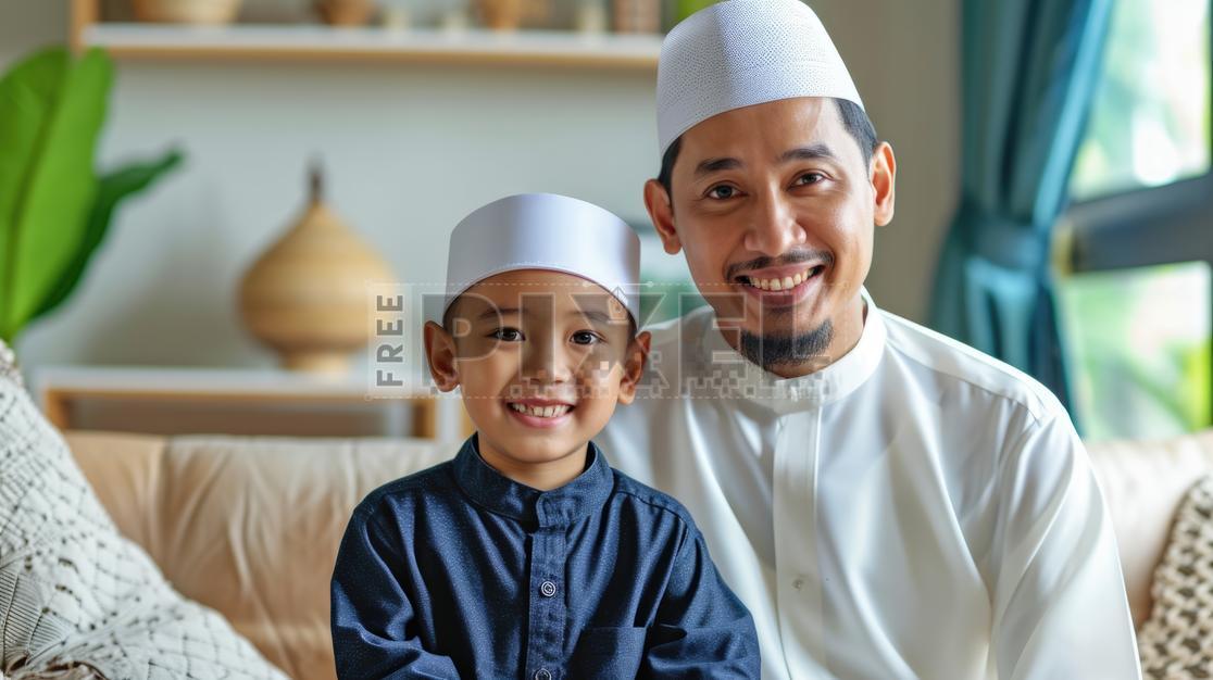 Free Photos - A Young Boy Posing For A Photo With His Father, Both ...
