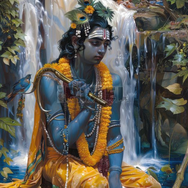 Free Photos - Happy Krishna Janmashtami Celebration Concept With A Blue ...