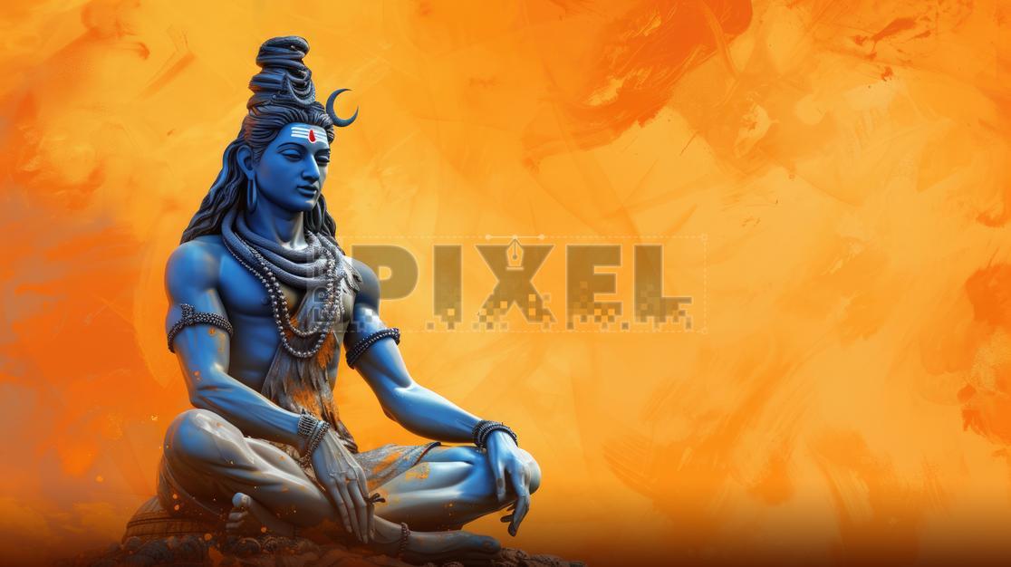 Free Photos - Happy Maha Shivratri Banner With Hindu Deity Statue Of ...