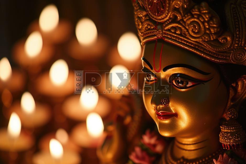 Free Photos - Happy Navratri Celebration Banner - Closeup Side View ...