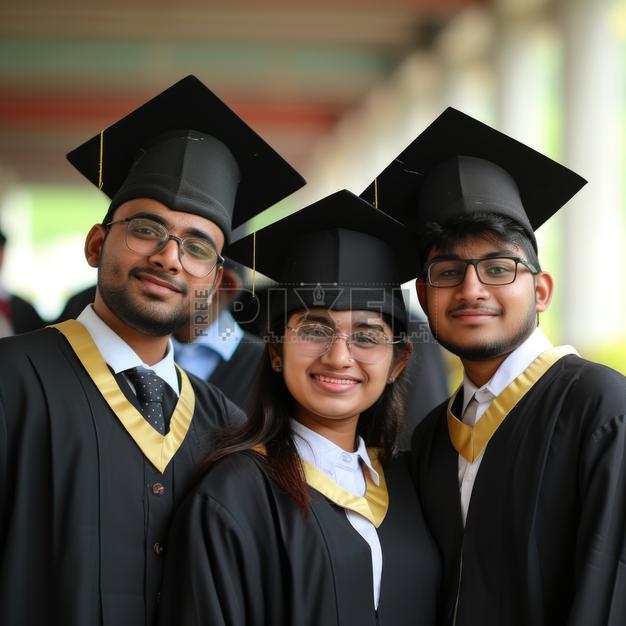 Free Photos - Indian Graduate Students Group At Campus Celebration And ...