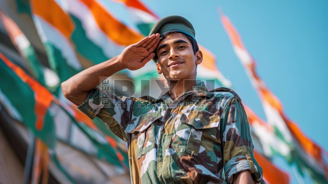 Free Photos - Indian Soldier Saluting – Honoring The Nation On ...