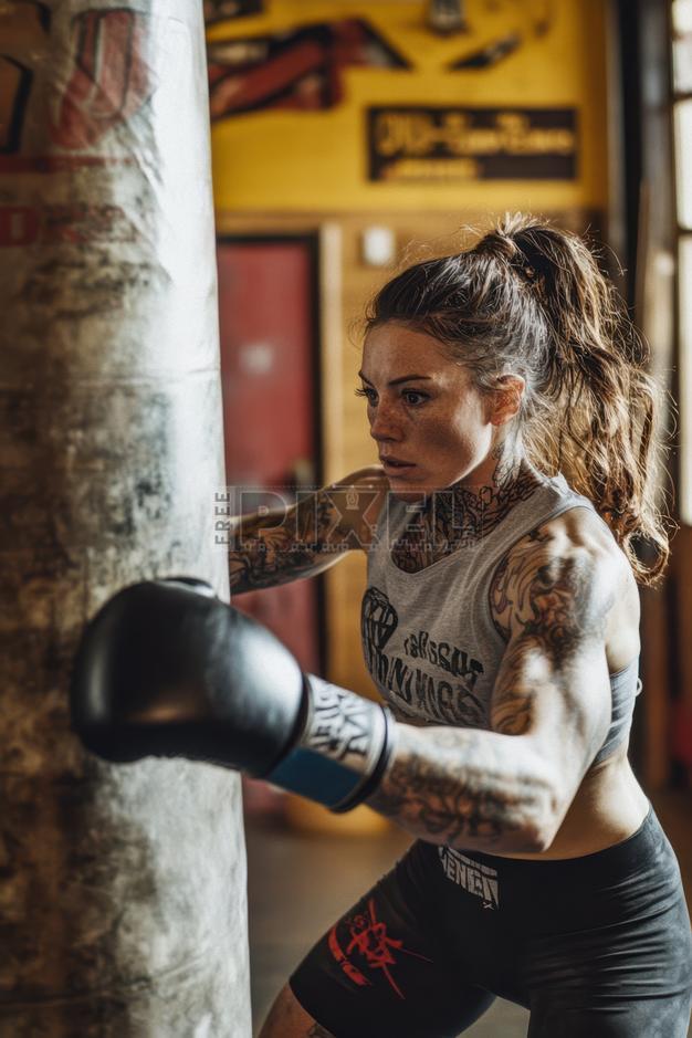 Female Boxer Tattoos