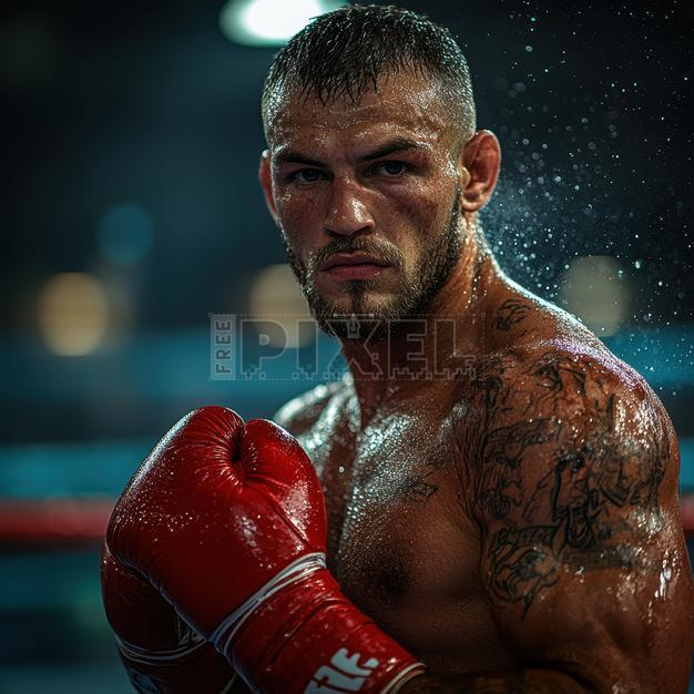 Free Photos - Muscular Australian Male Boxer Wearing Red Gloves In ...