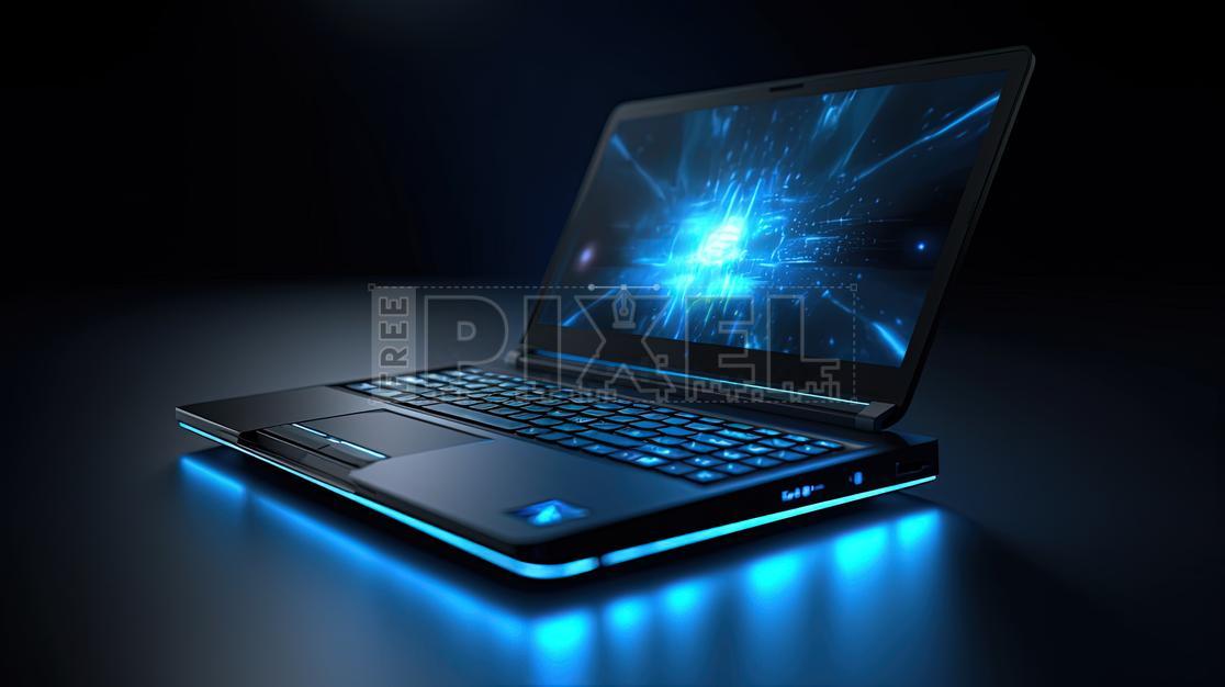 Free Photos - Luminous Connectivity: Notebook Computer Or Laptop With ...