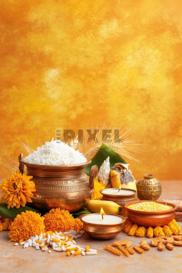 Free Photos - Pongal Celebration With South Indian Food, Flower And ...