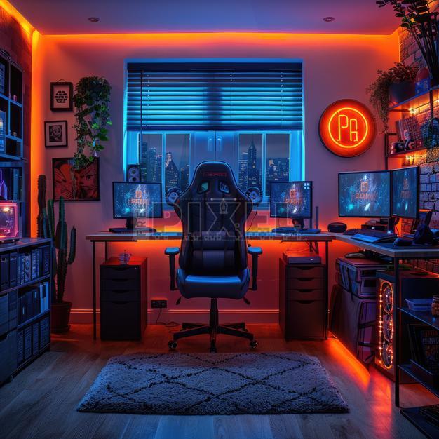 Free Photos - Professional Gamer Or Office Room With Ultra Powerful ...