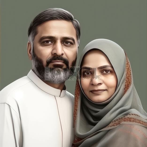 Free Photos - Realistic Portrait Of Muslim Couple Wearing Traditional ...
