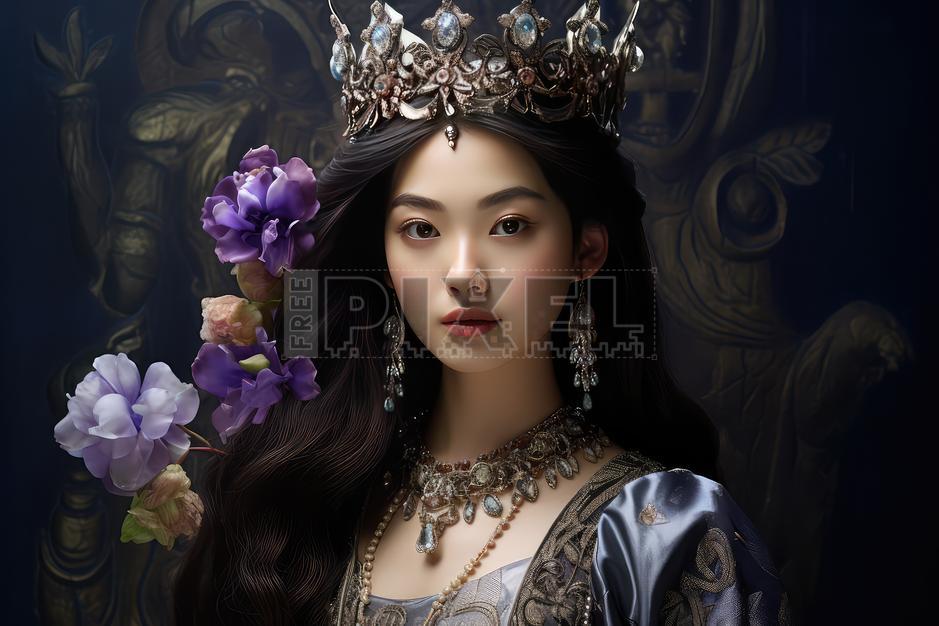 Free Photos - The Enchanting Princess With A Crown Of Pansies ...