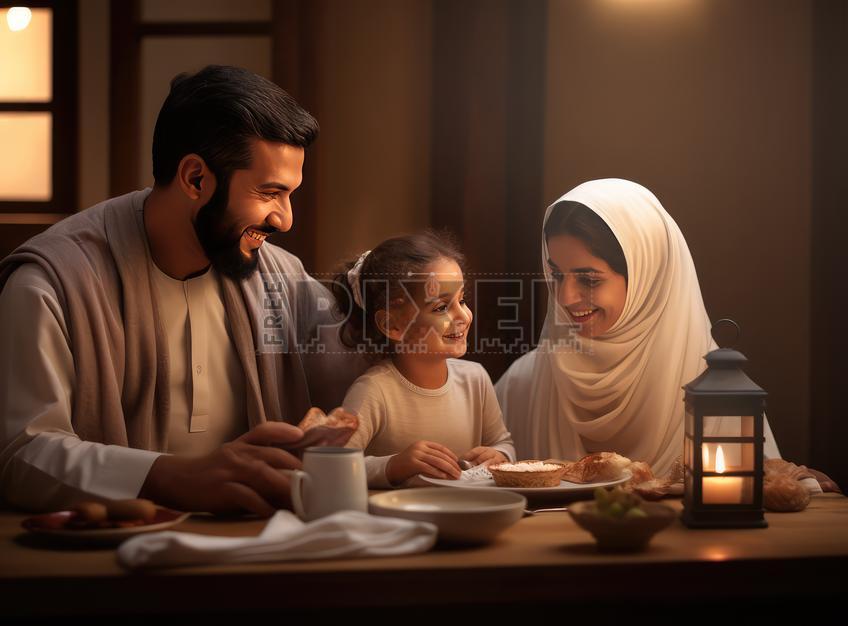 Free Photos - A Family Praying And Having Breakfast Before Starting ...