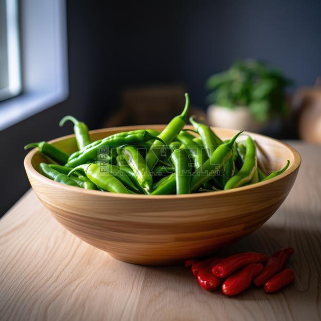 Free Photos - Bowl Of Freshly Picked Green Peppers | FreePixel.com
