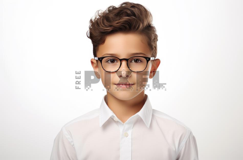 Free Photos - Attractive Young Boy With Glasses | FreePixel.com
