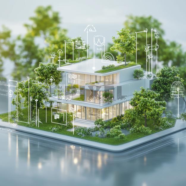 Free Photos - Sustainable Living: A 3D Model Of An Eco-Friendly House ...