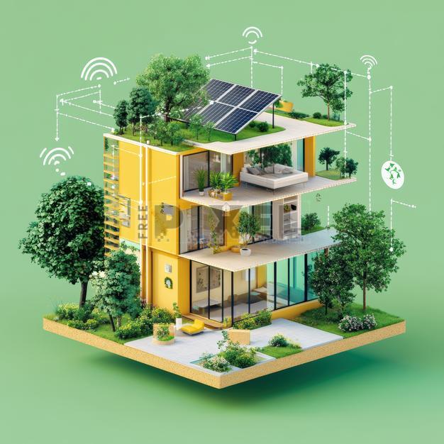 Free Photos - Sustainable Living: A 3D Model Of An Eco-Friendly House ...