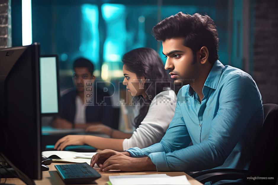 Free Photos - Three Young Professionals Working On Their Computers ...