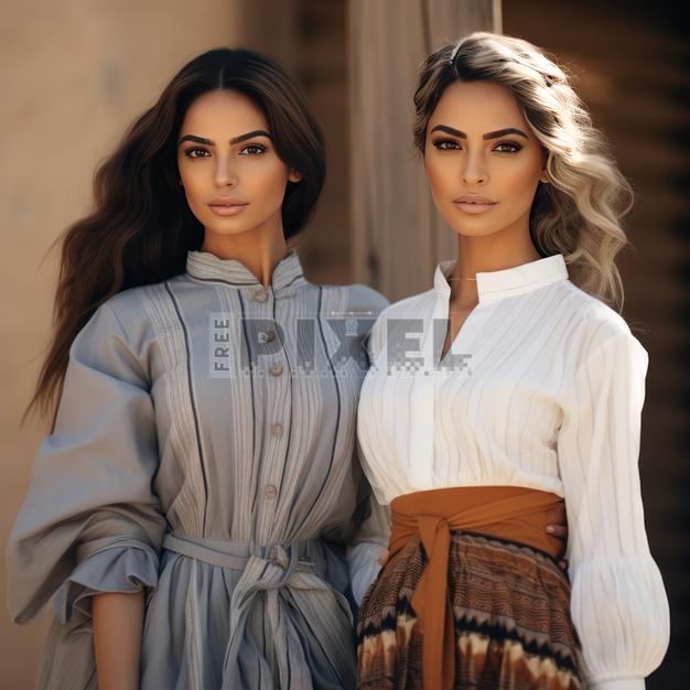 Free Photos - Two Beautiful Women Standing Next To Each Other In Front ...