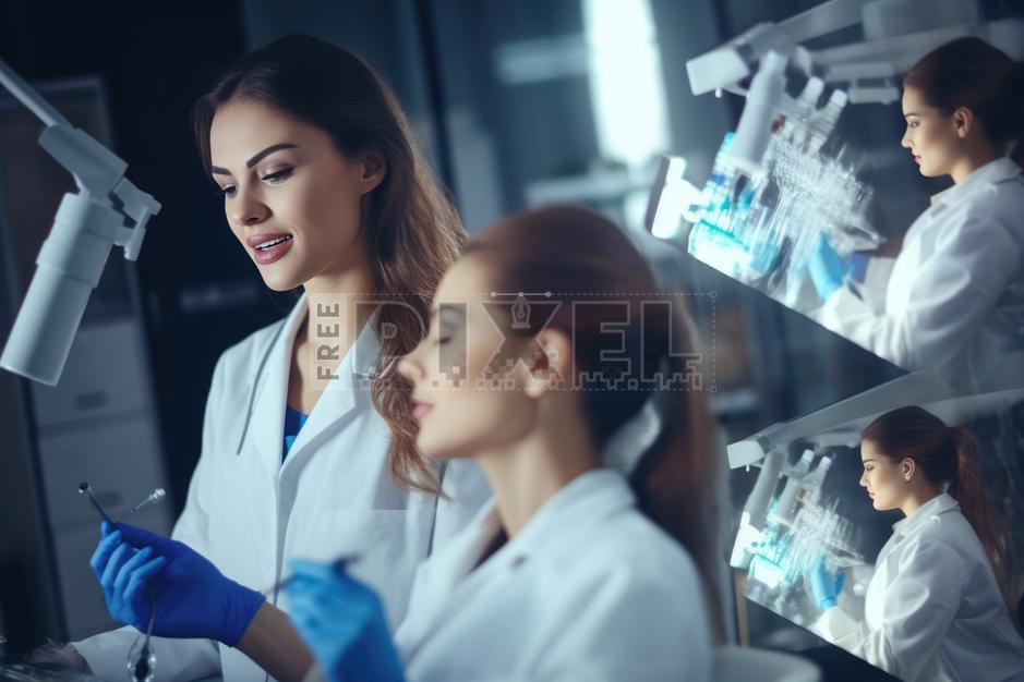 Free Photos - Two Female Scientists Working In A Lab | FreePixel.com