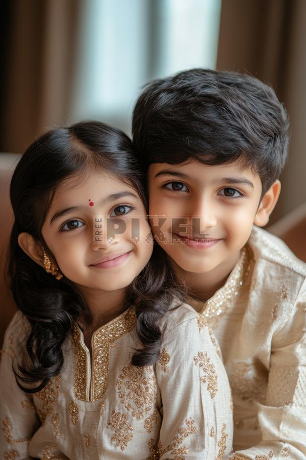Free Photos - Two Indian Children In Traditional Indian Attire ...