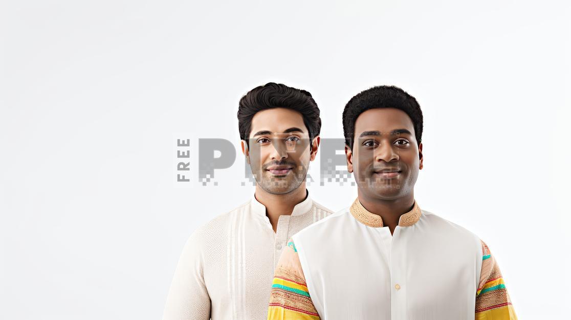 Free Photos - The Portrait Of Two Men In Traditional Indian Clothing ...