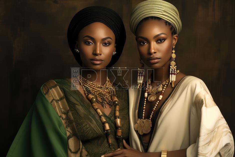 Free Photos - Two Women, Two Cultures, One Pose | FreePixel.com