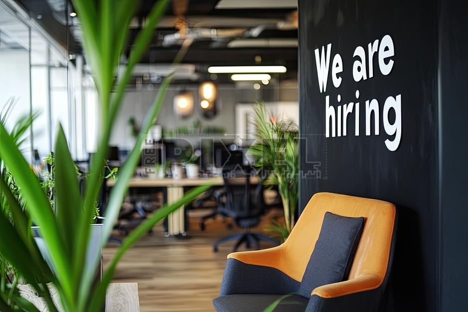Free Photos - We Are Hiring Displayed Prominently In An Office Setting ...