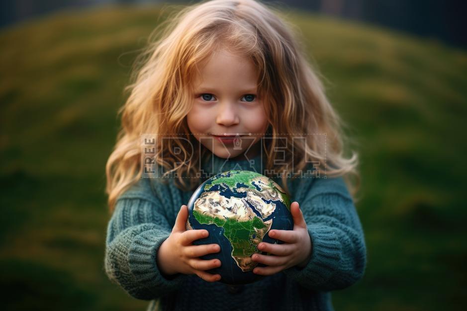 Free Photos - Save The Environment With American Child Girl Holding A ...