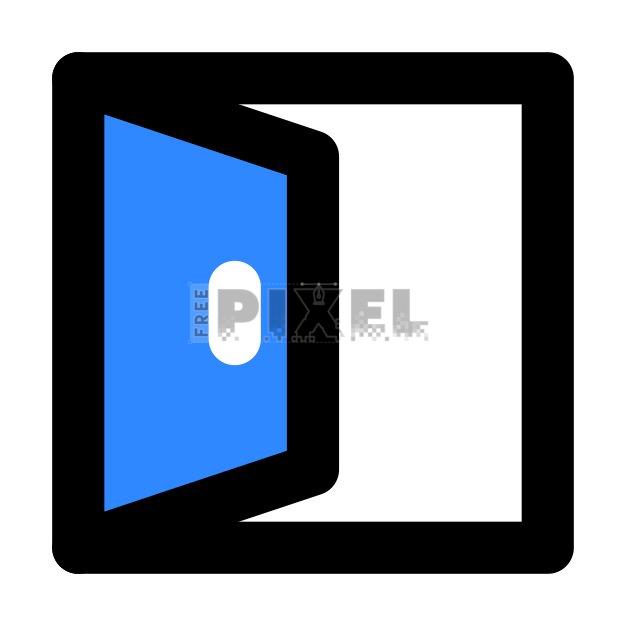 Free Svg - Open Door Icon | FreePixel.com
