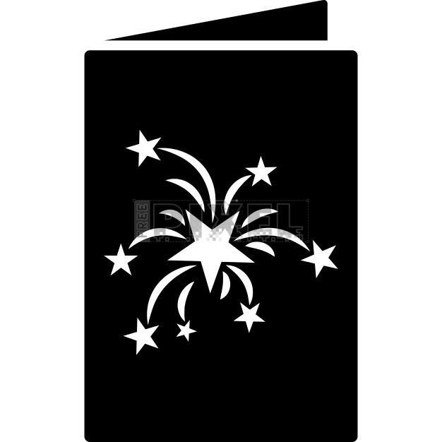 Free Svg - Party Invitation Card Glyph Icon Or Symbol. | FreePixel.com