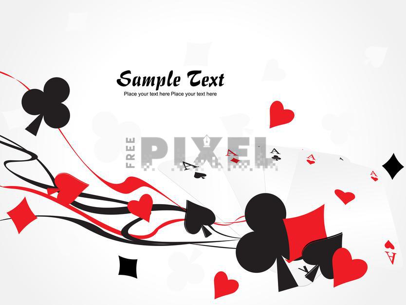 Free Vectors - Stripes With Playing Cards | FreePixel.com