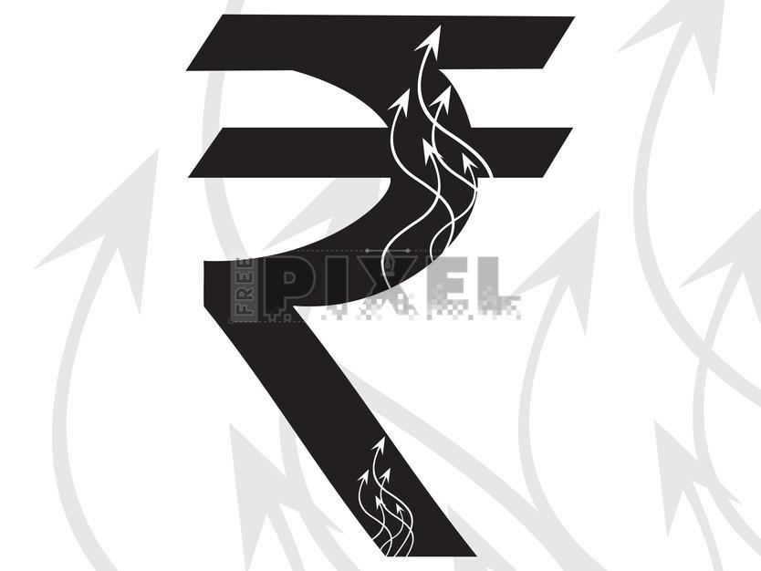 Free Vectors - Background With Isolated Indian Rupee | FreePixel.com