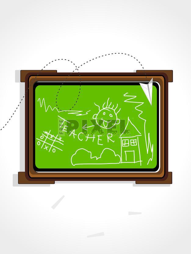 Free Vectors - Background With Isolated Notice Board | FreePixel.com