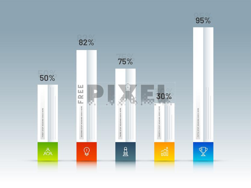 Free Vectors - Bar Statistical Infographic Elements With Different ...