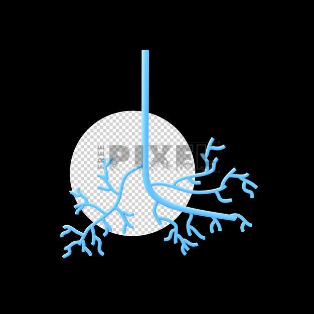 Free 3D Images - Blue Human Veins Stump 3D Element Against Black Circle ...