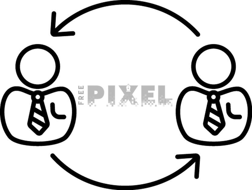 Free Vectors - Business Communication Symbol With Illustration Of ...