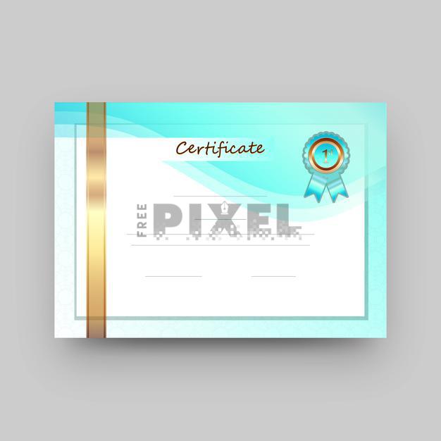 Free Vectors - Certificate Design With Abstract Wavy Pattern And Space ...
