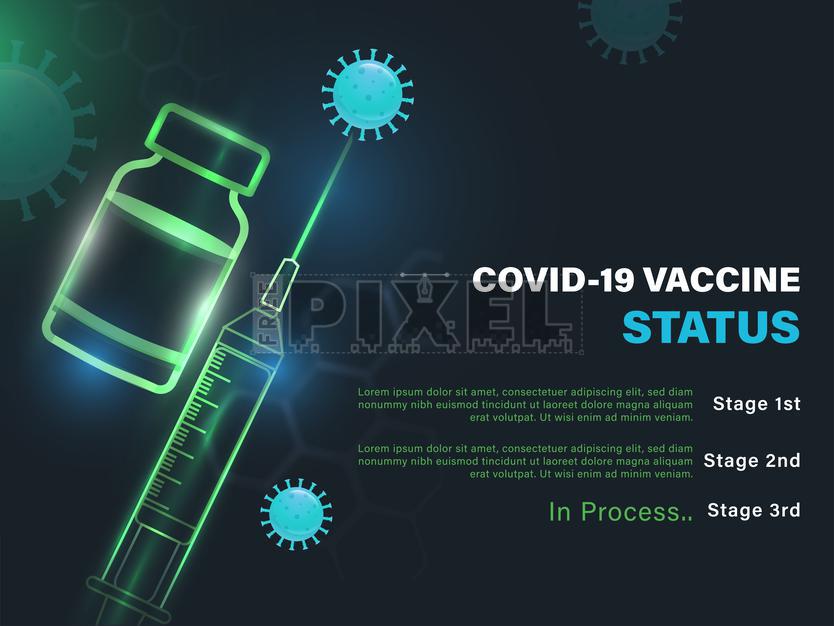 Free Vectors - Covid-19 Vaccine Status Concept Based Poster Design With ...