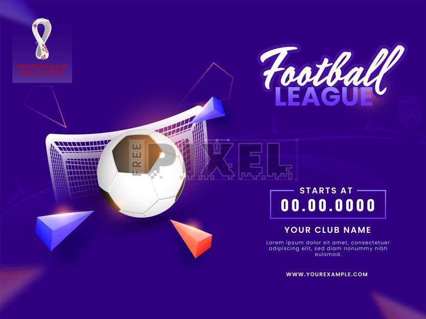 Free Vectors - FIFA World Cup Qatar 2022 Official Logo With Realistic ...