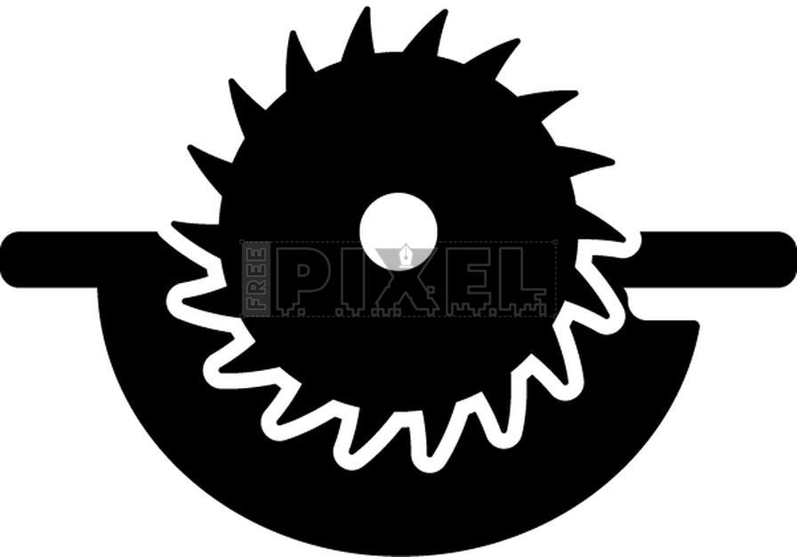 Free Vectors - Flat Illustration Of Cut Off Saw. Construction Sign Or ...